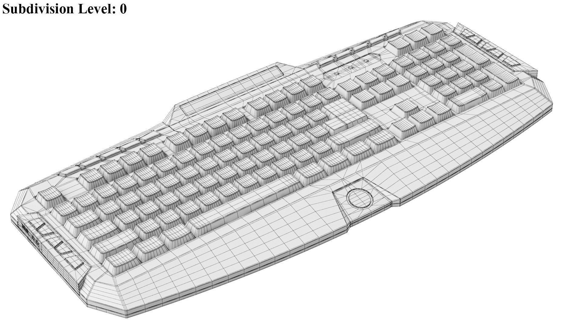 3D Model Detailed Computer Keyboard Light On - TurboSquid 1995399
