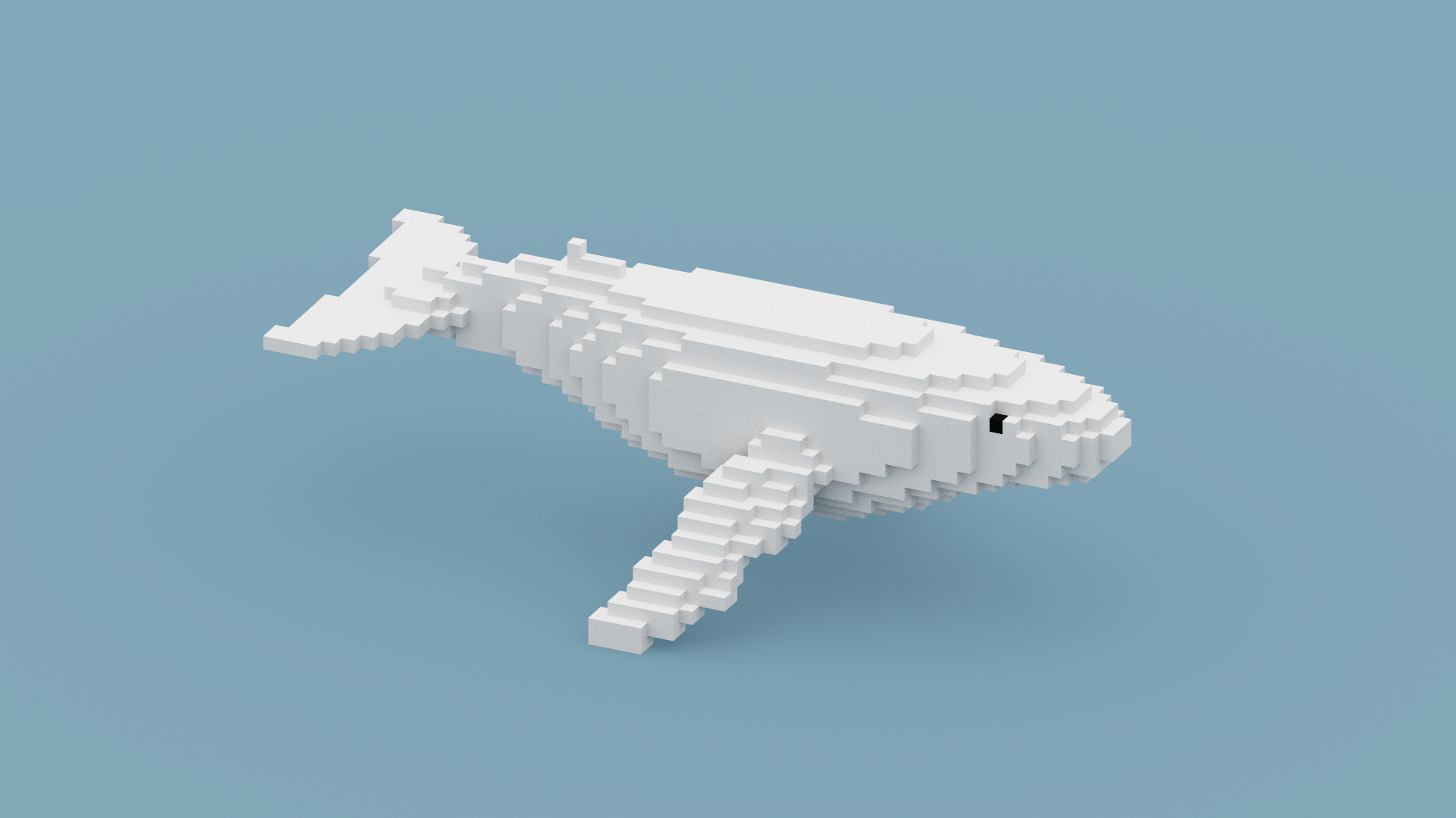 Voxel White Whale 3D - TurboSquid 1953245