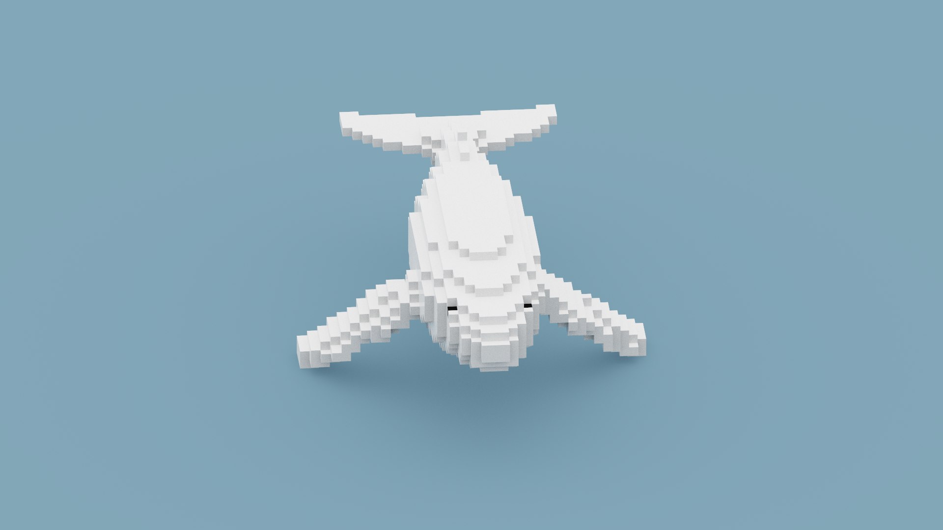 Voxel White Whale 3D - TurboSquid 1953245