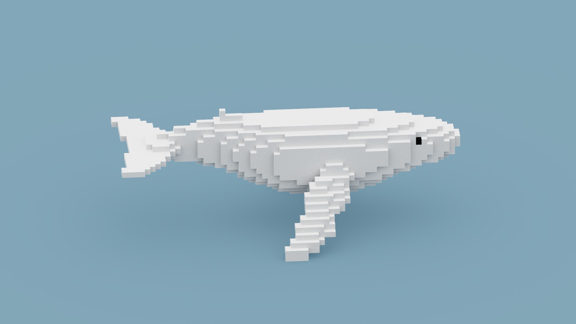 Voxel White Whale 3D - TurboSquid 1953245