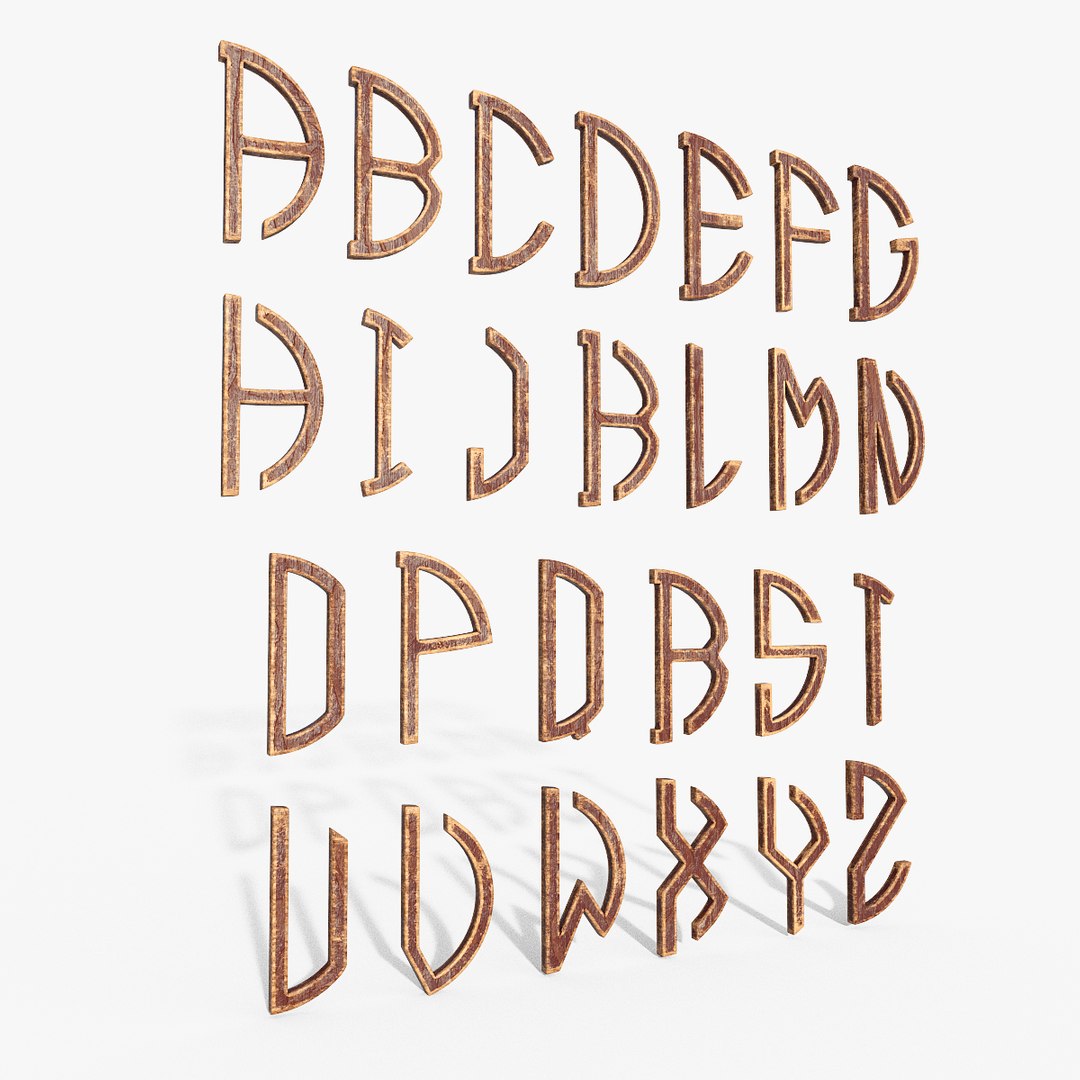 3D Wood Alphabet Model - TurboSquid 2021337