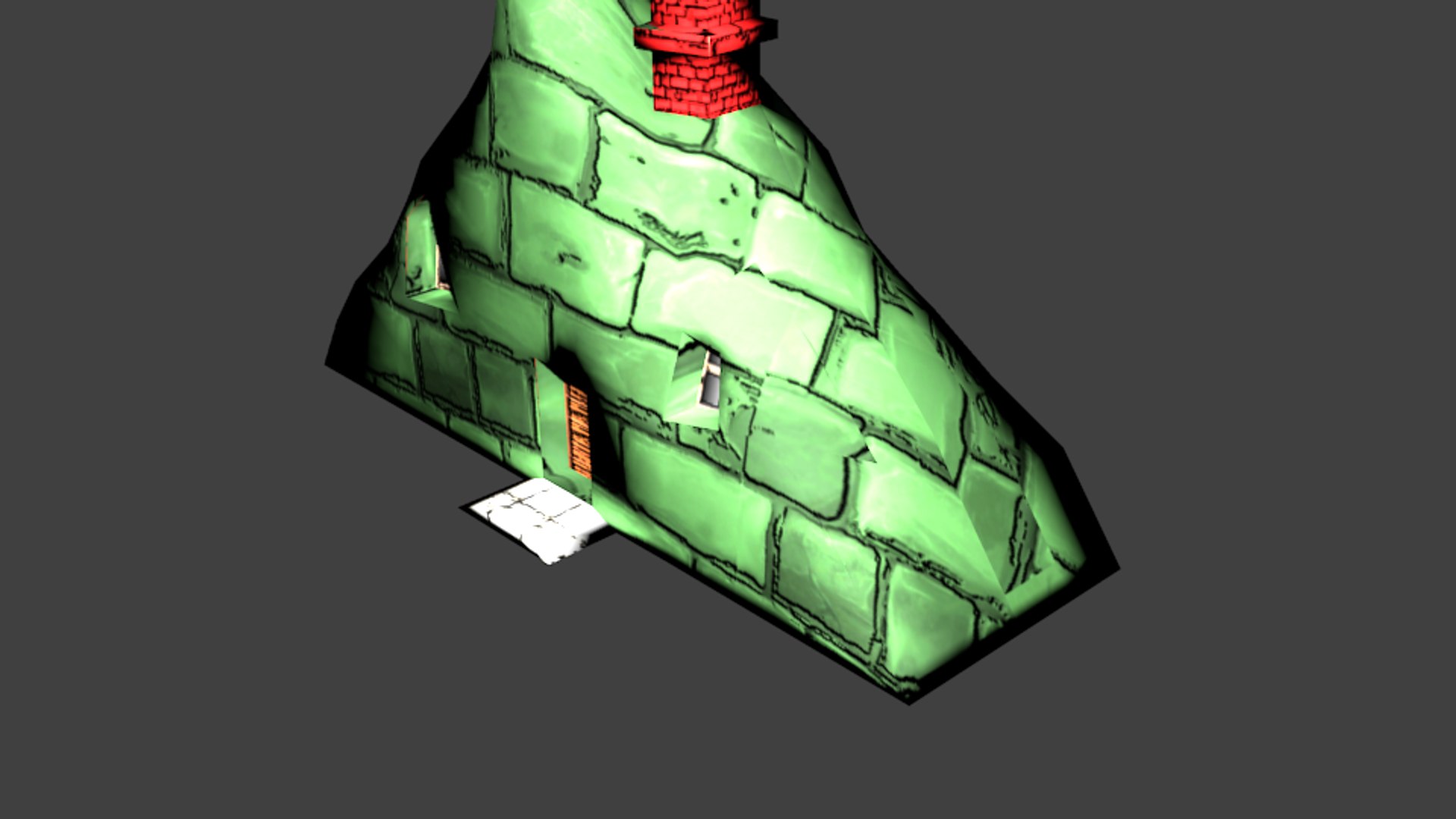 Cute Simple House 3d Model