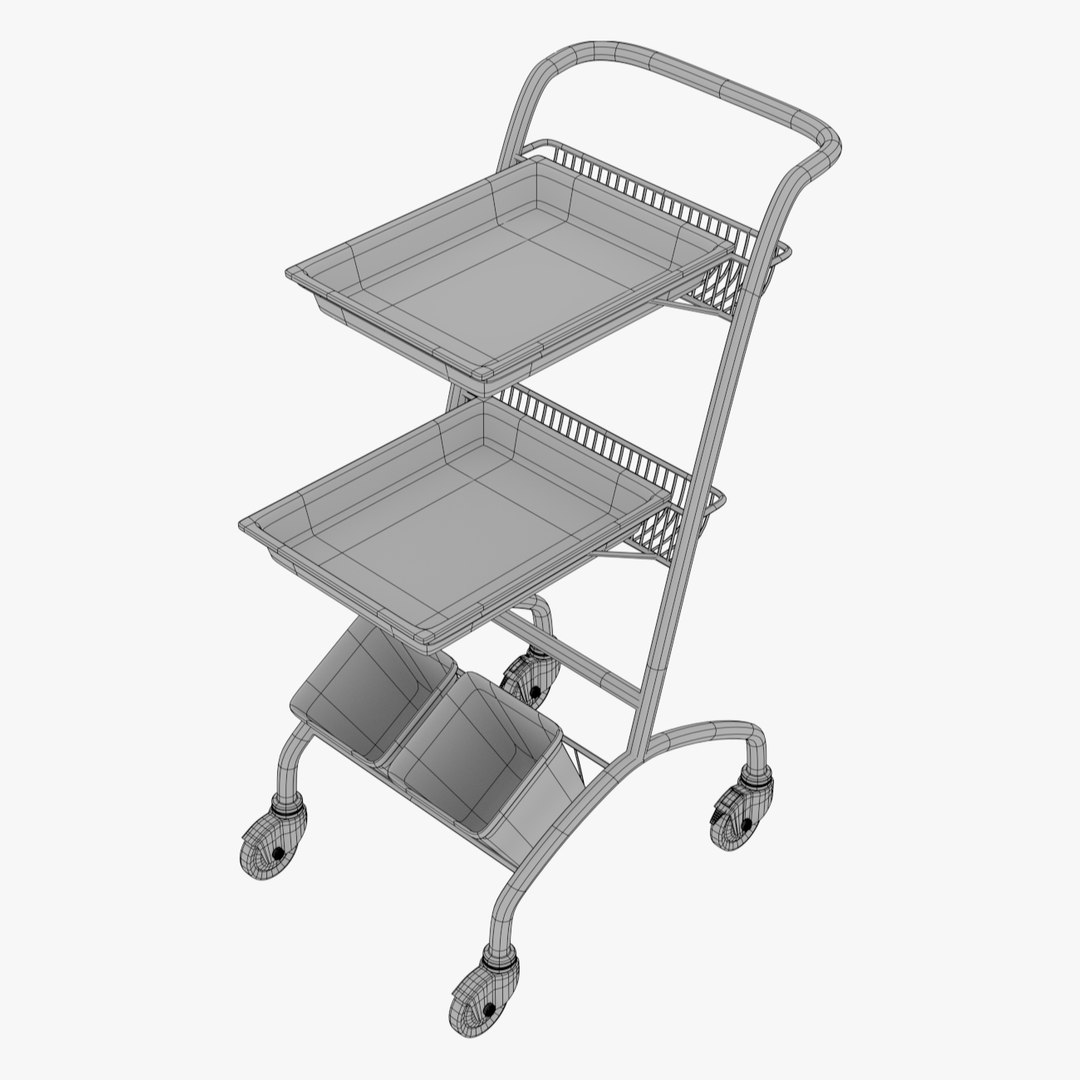 Medical Equipment Trolley 3d Model