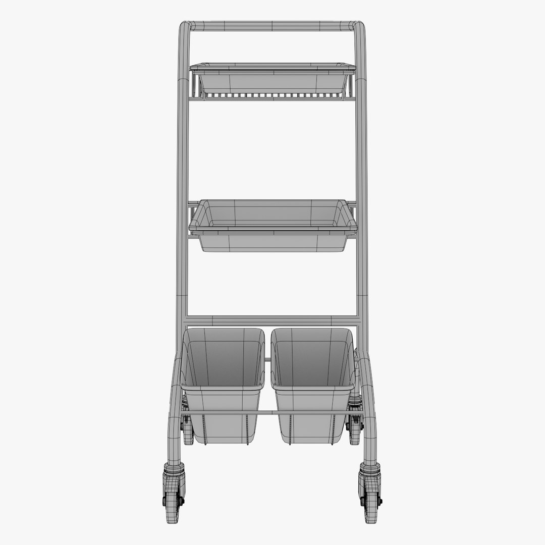 Medical Equipment Trolley 3d Model