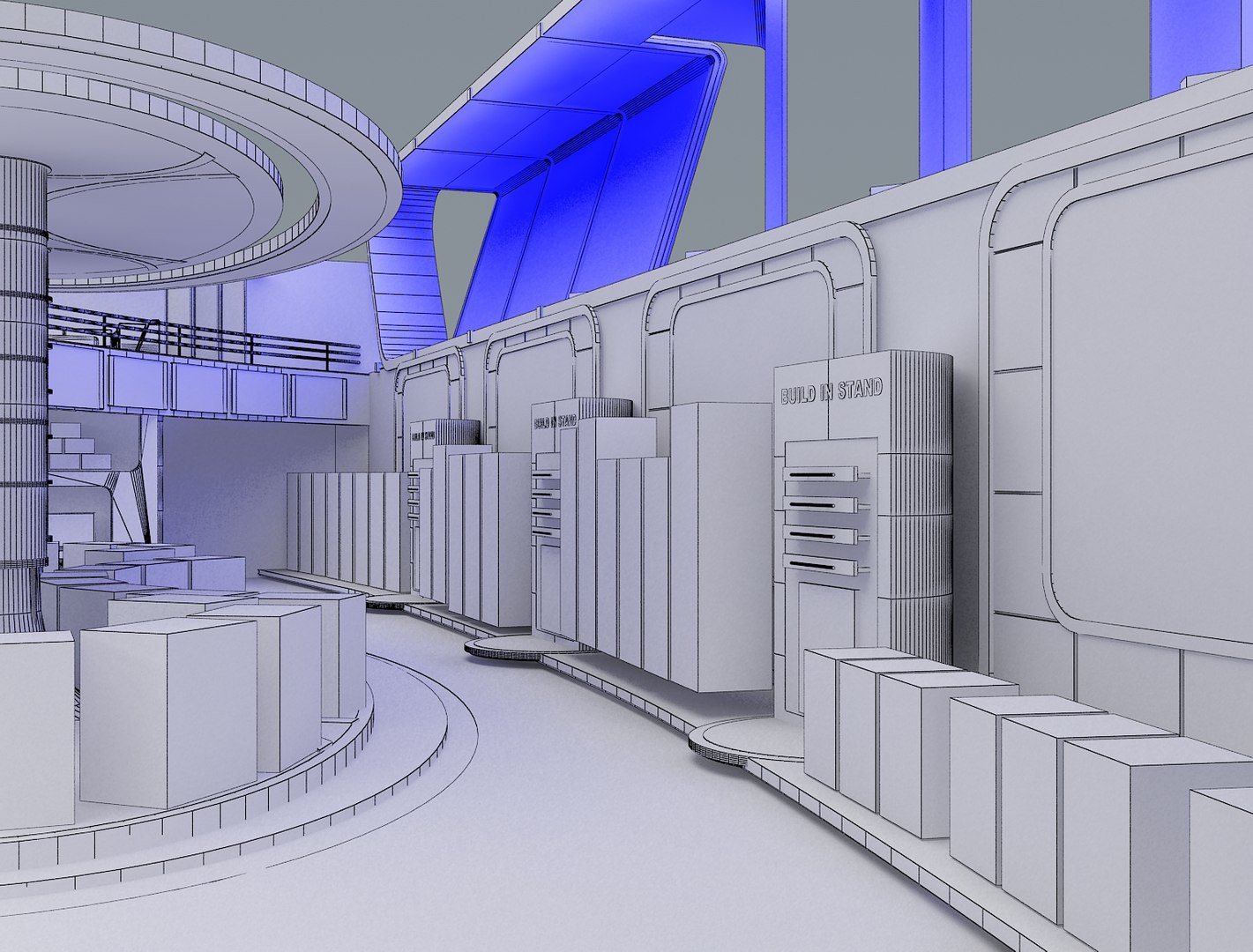 3D Fair Tent Exhibition - TurboSquid 1639524