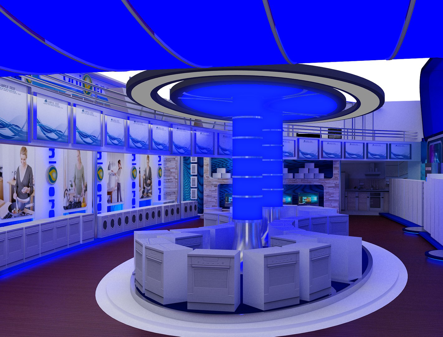 3D Fair Tent Exhibition - TurboSquid 1639524