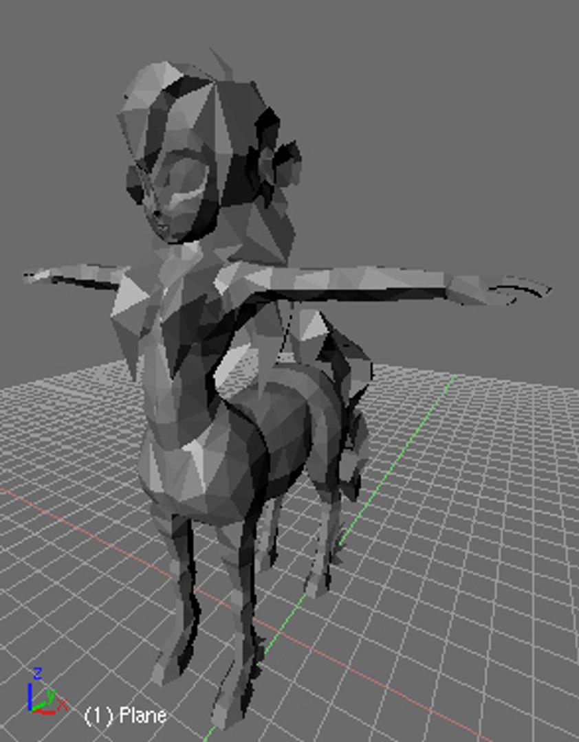 Free Blend Model Centaur Centauress Pink