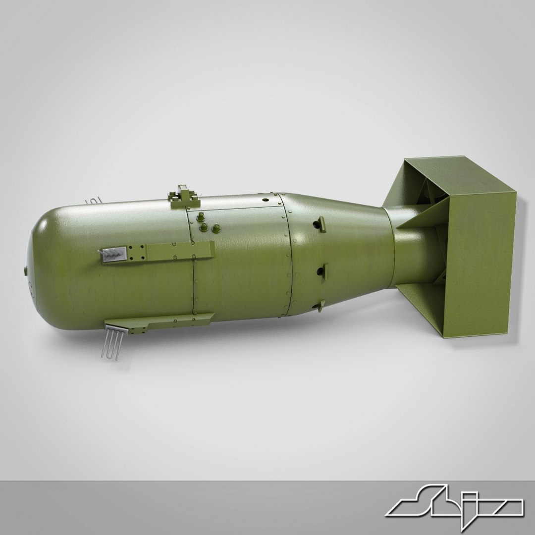 3dsmax Little Boy Atomic Bomb