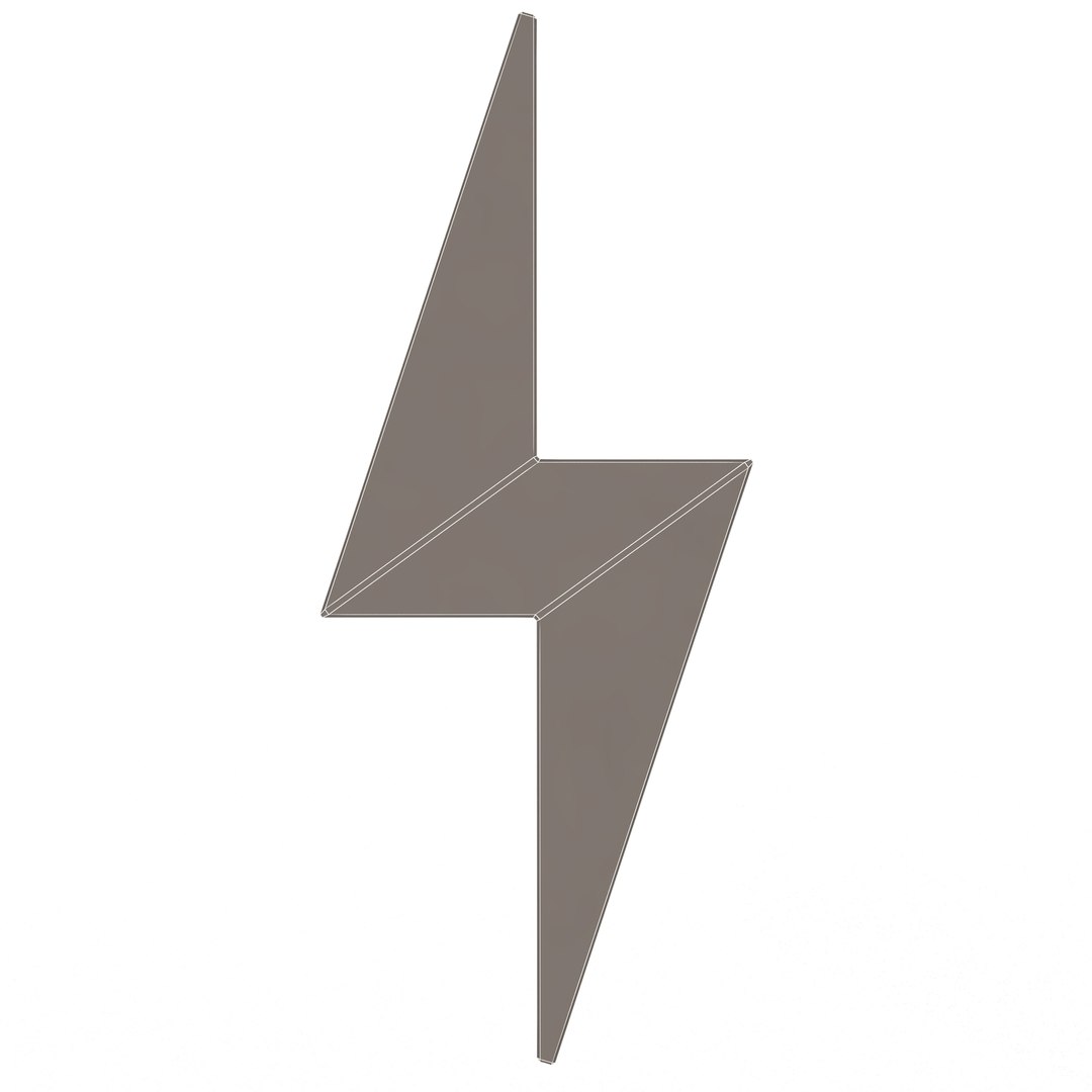 3D Lightning Symbol - TurboSquid 1850782