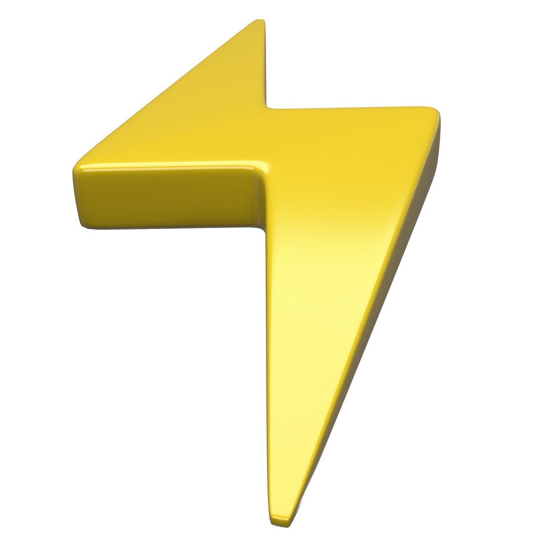 3D Lightning Symbol - TurboSquid 1850782