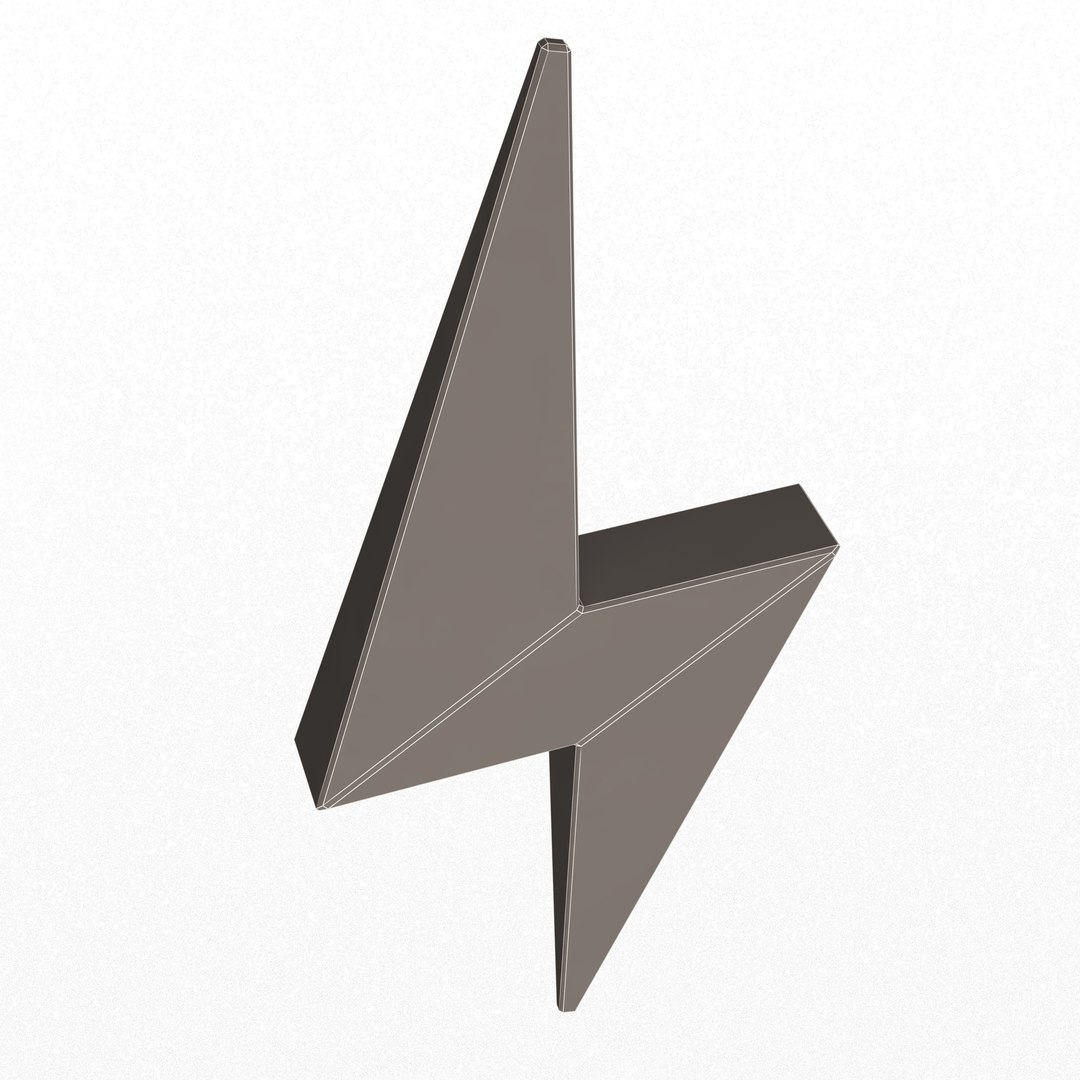 3D Lightning Symbol - TurboSquid 1850782