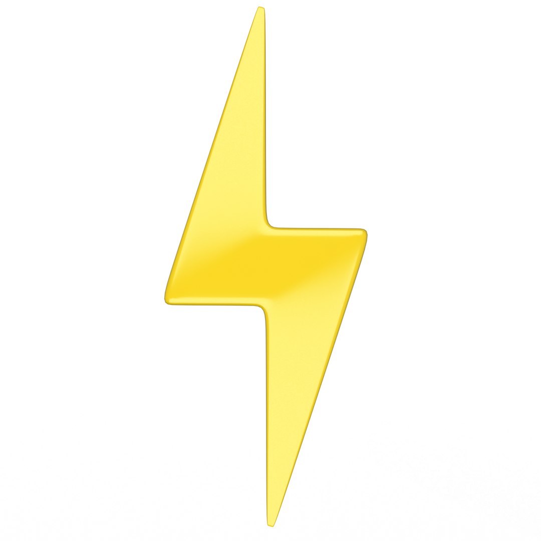 3D Lightning Symbol - TurboSquid 1850782