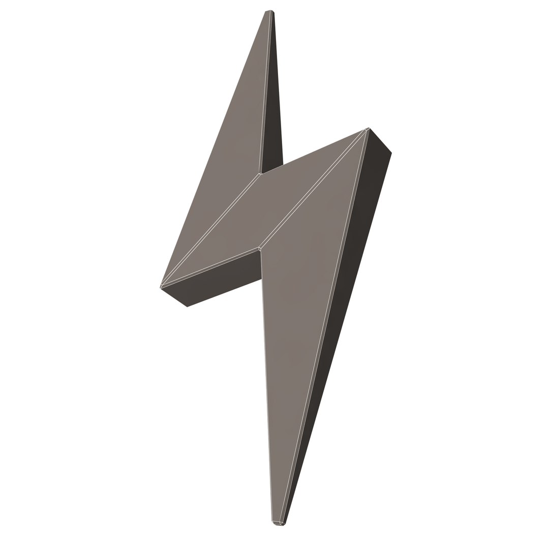 3D Lightning Symbol - TurboSquid 1850782