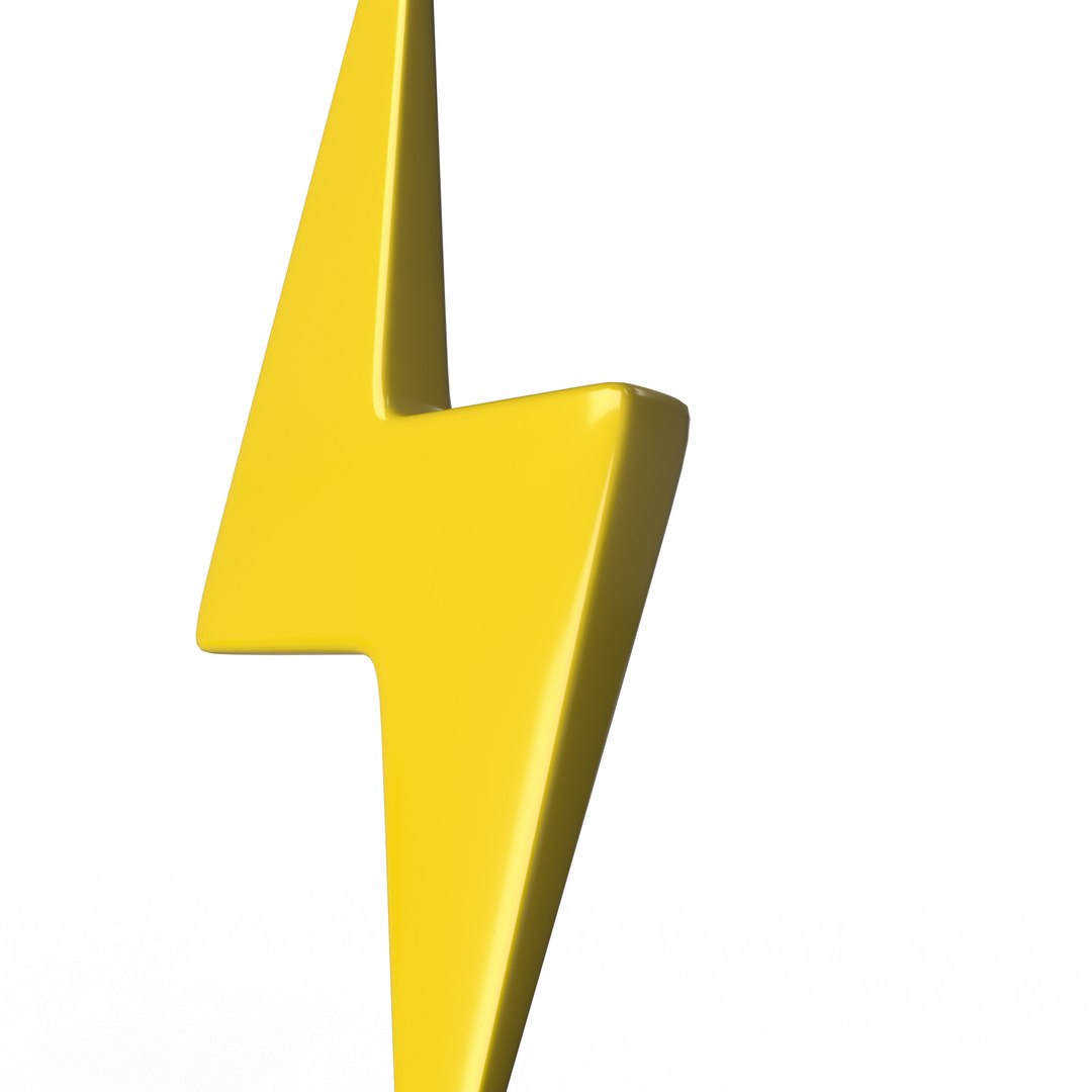 3D Lightning Symbol - TurboSquid 1850782