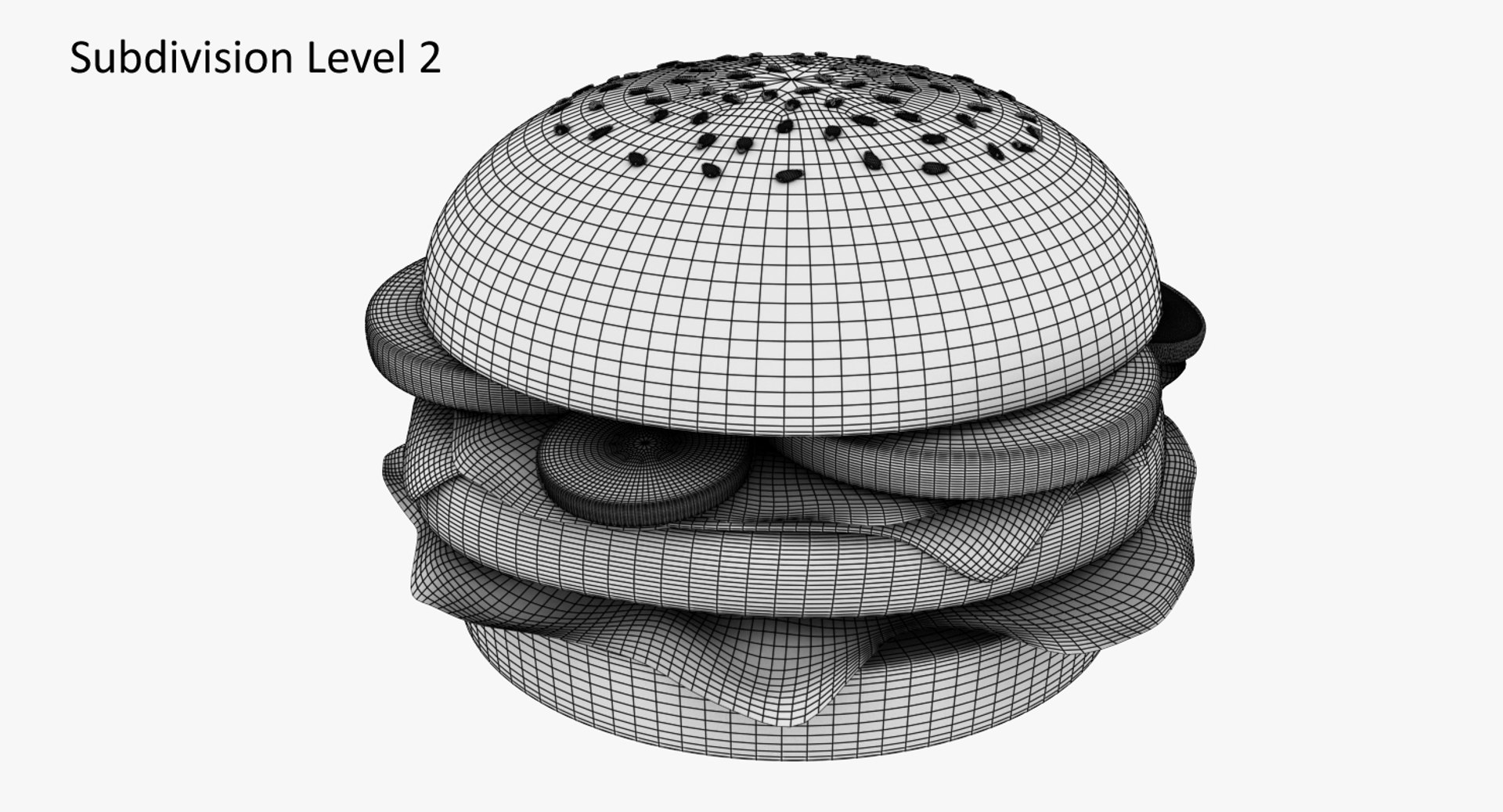 3d Burger Cheeseburger