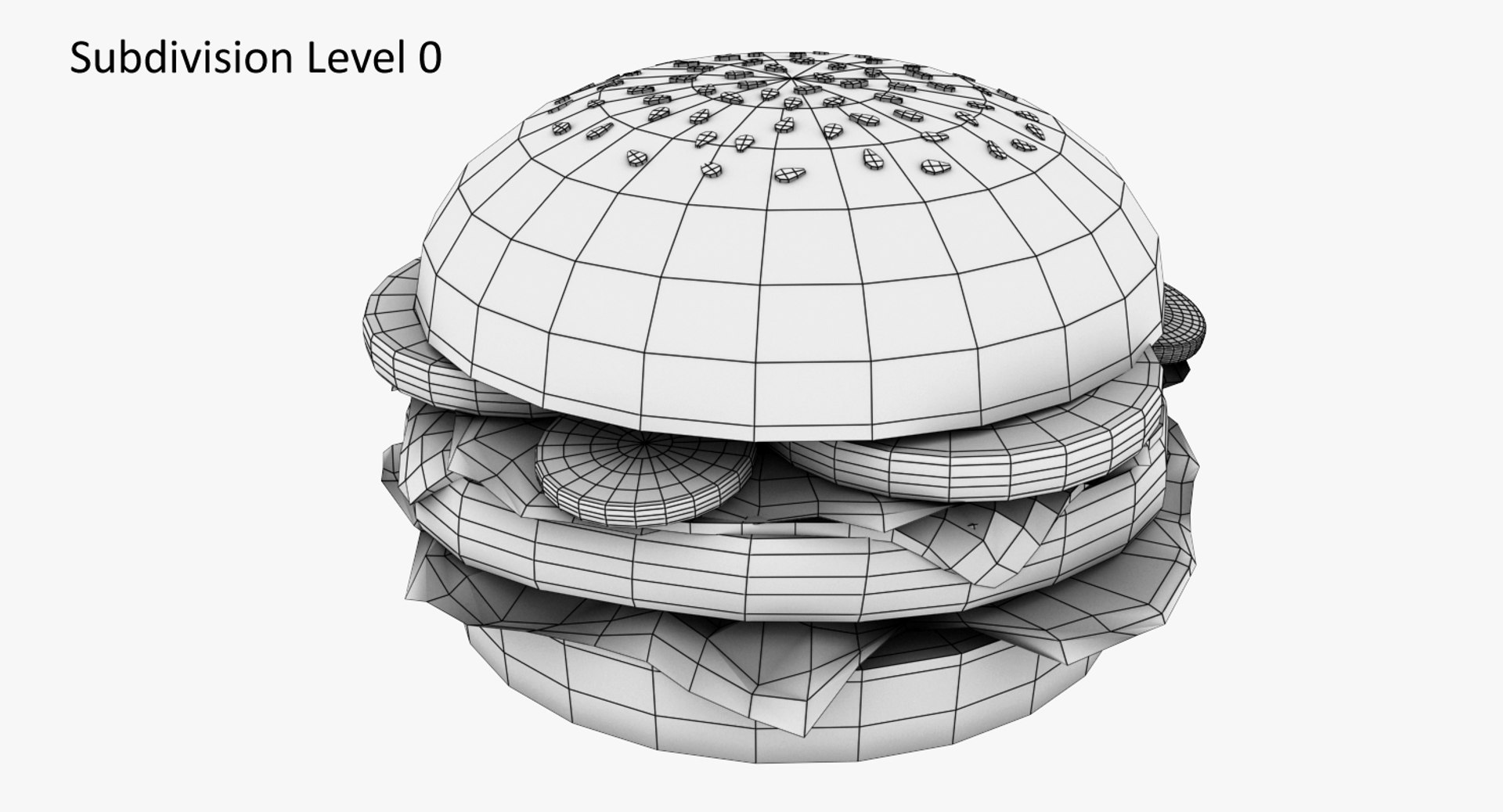 3d Burger Cheeseburger