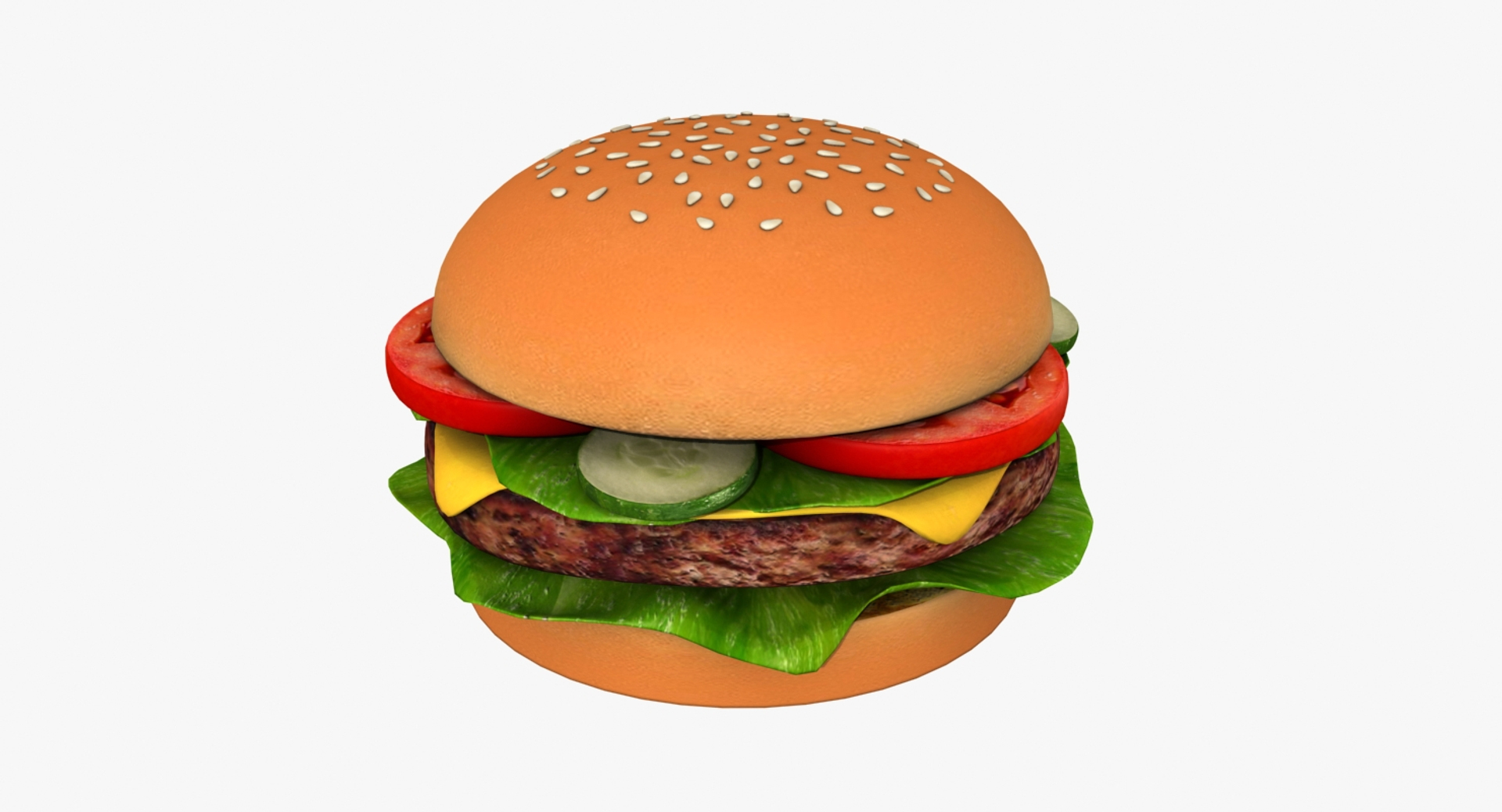 3d Burger Cheeseburger