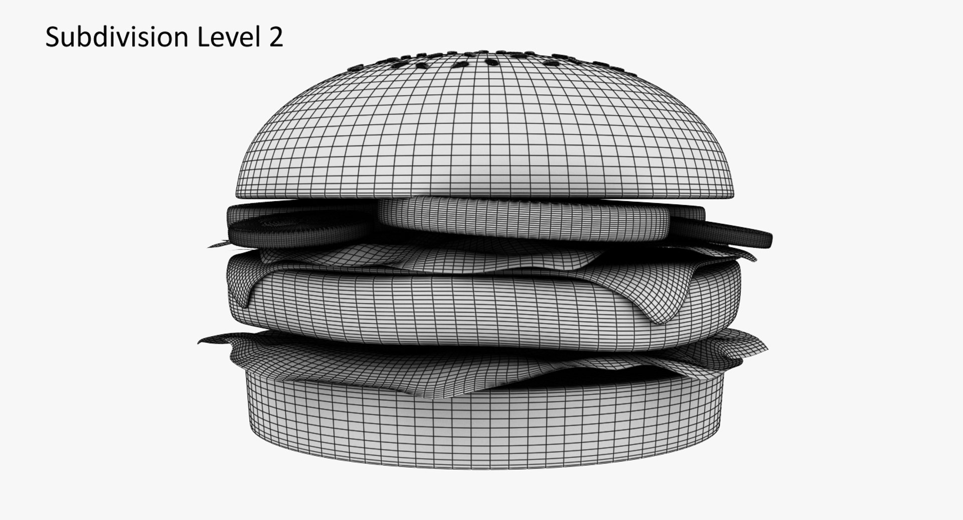 3d Burger Cheeseburger