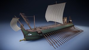 Trireme 3D Models for Download | TurboSquid