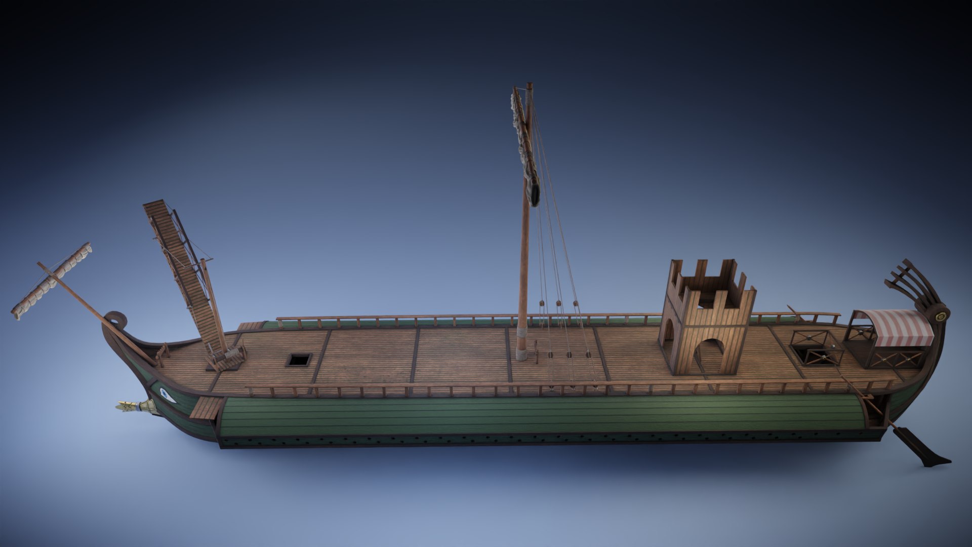 Roman Trireme model - TurboSquid 2036492