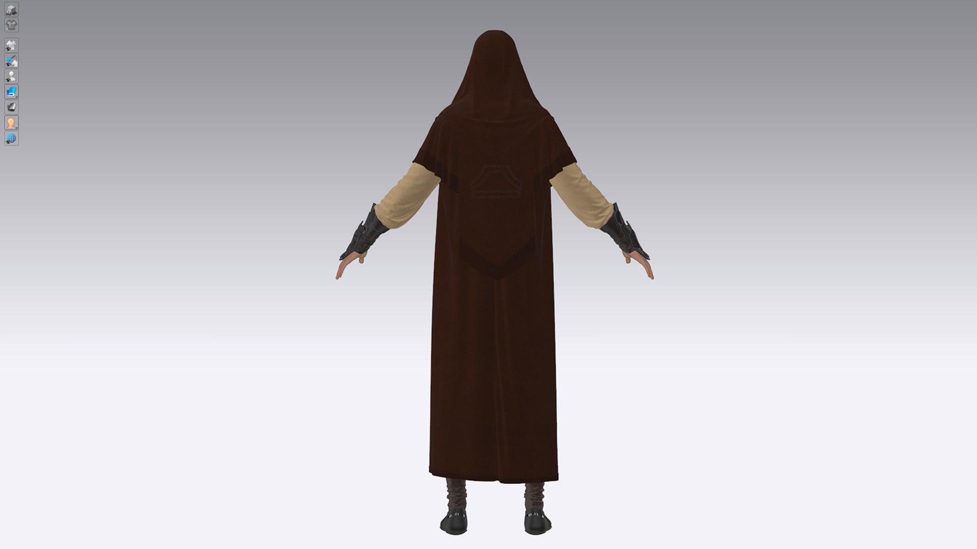 3D Fantastic Jedi Costume Sci Fi Model - TurboSquid 1816908