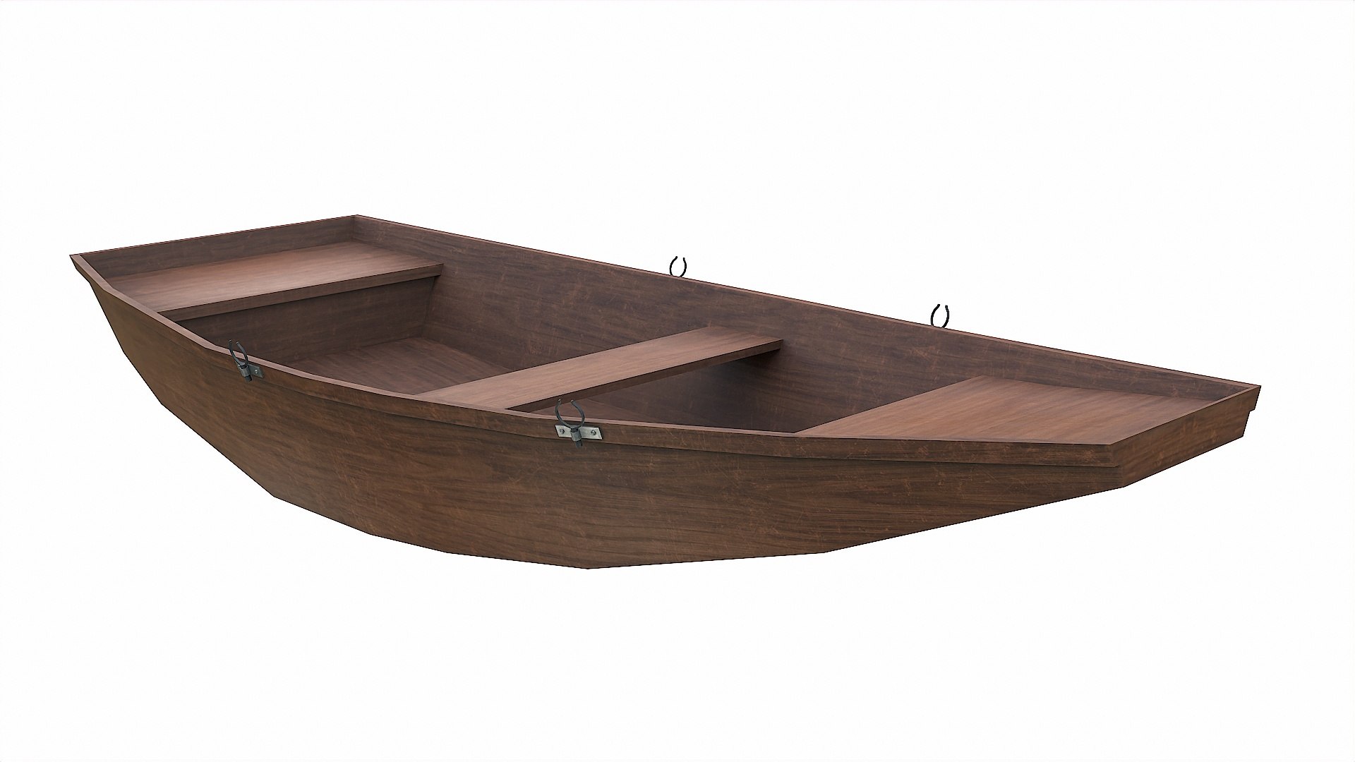 Painted Wooden Boat V8 3D Model - TurboSquid 1850182