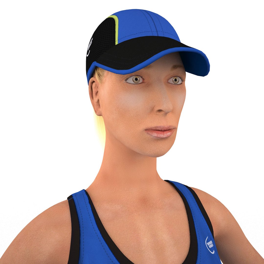 3d Model Runner Woman