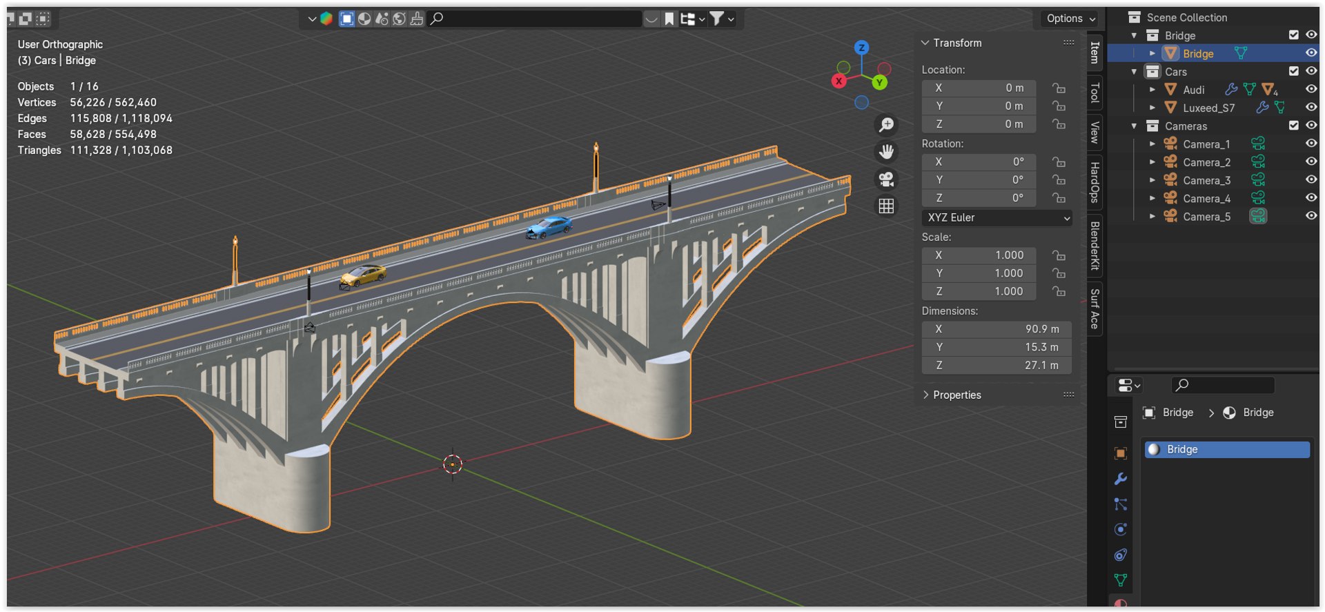 Bridge With Cars 2025 Model - TurboSquid 2391682