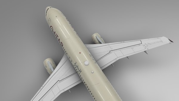 Qatar airways airbus a320 model - TurboSquid 1484211