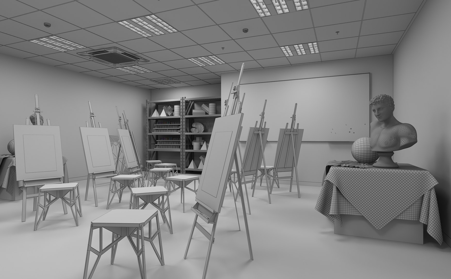 Drawing Room 3D Model - TurboSquid 2111365