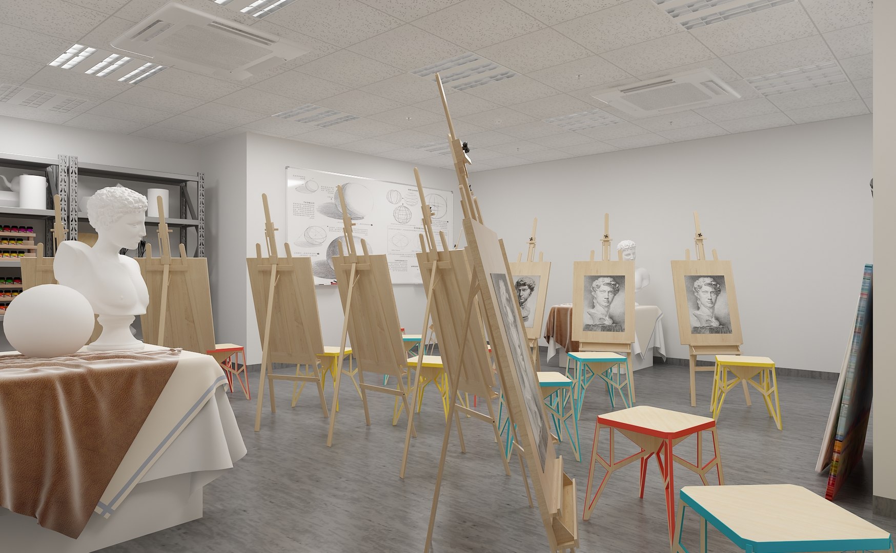 Drawing Room 3D Model - TurboSquid 2111365