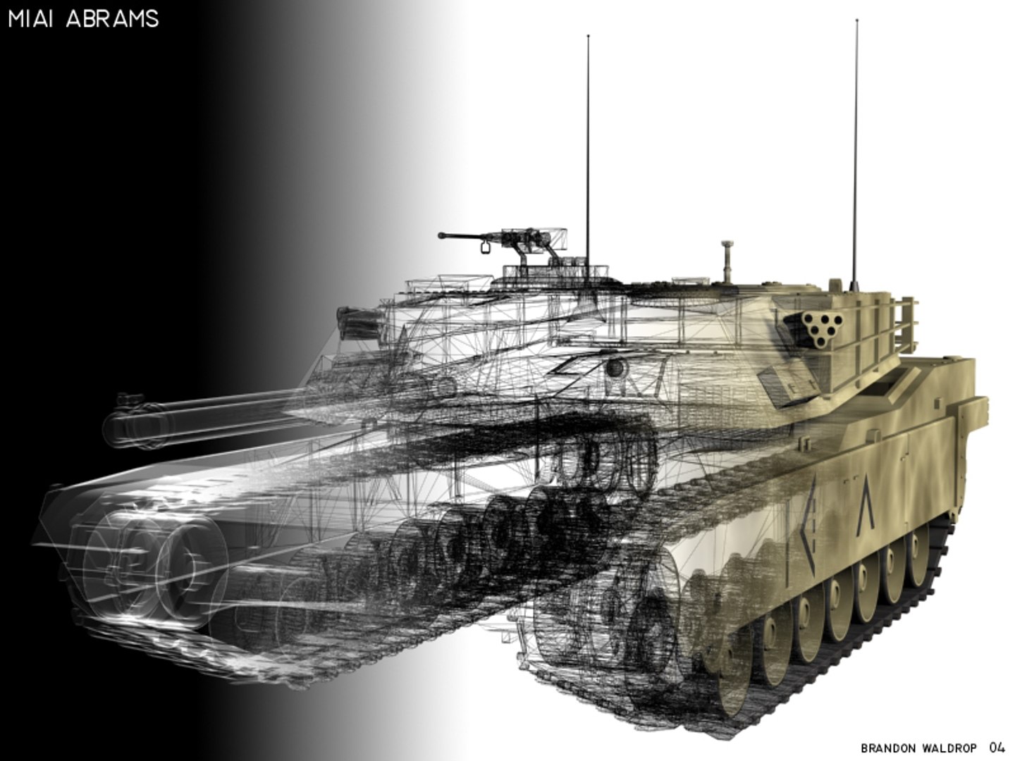 Abrams Autocad 3d Model