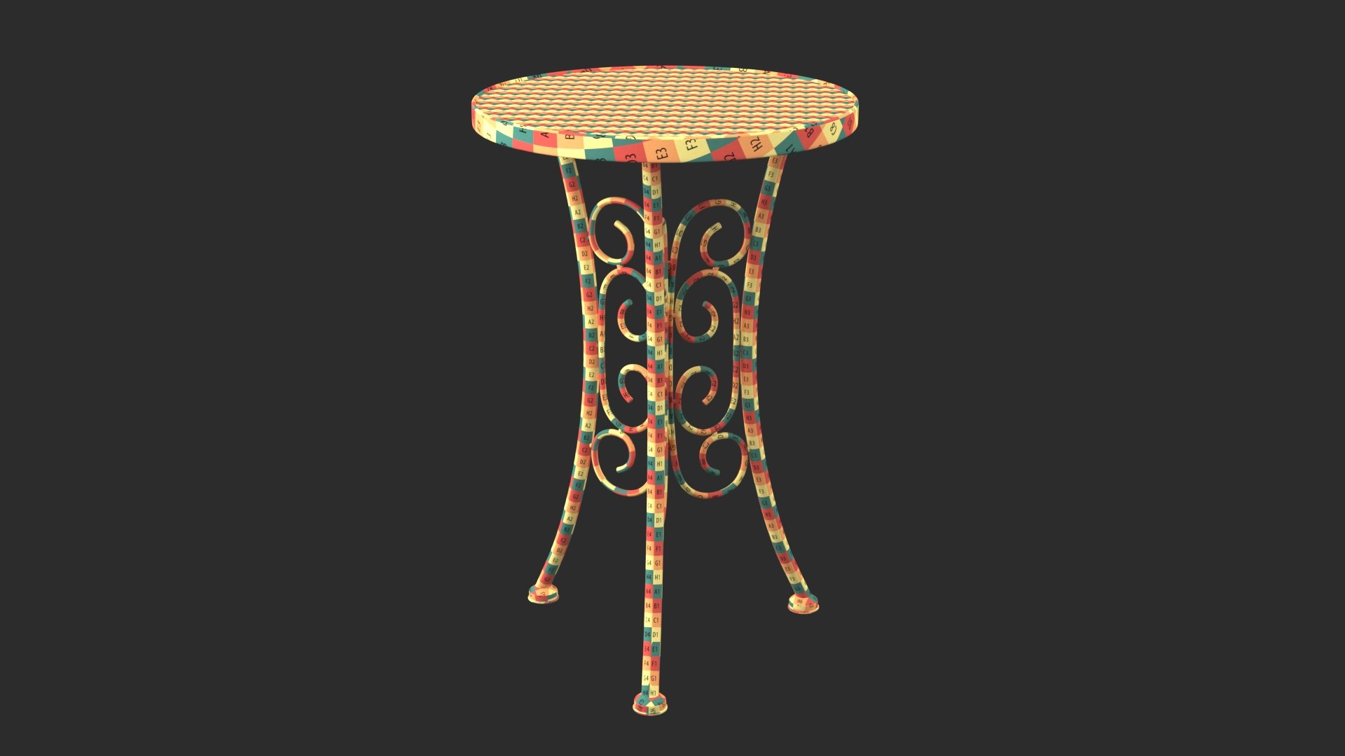 Garden Table 3D Model - TurboSquid 1886949