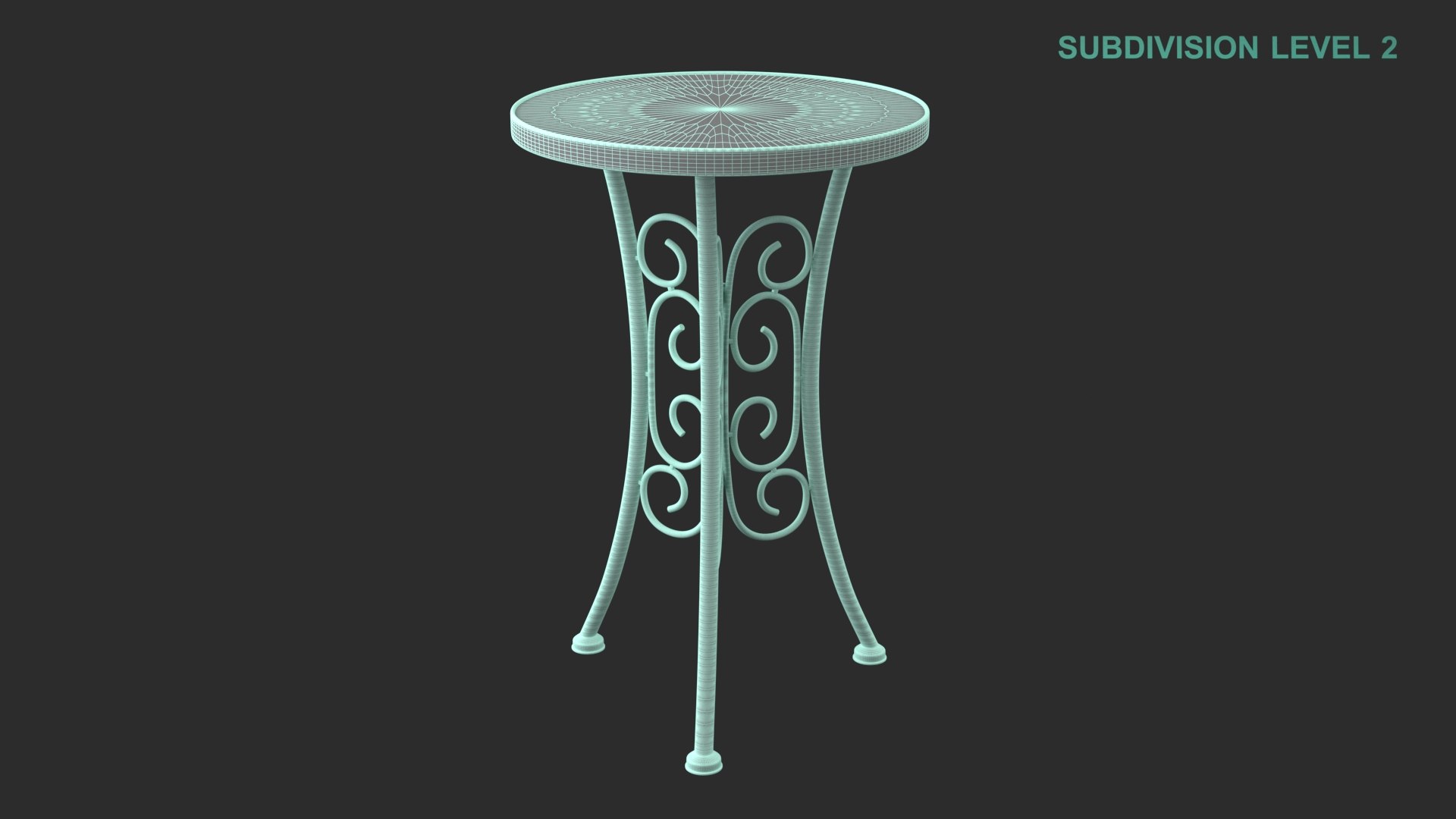 Garden Table 3D Model - TurboSquid 1886949
