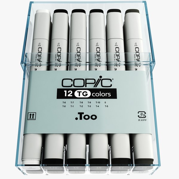 Copic Markers 3D Models for Download | TurboSquid