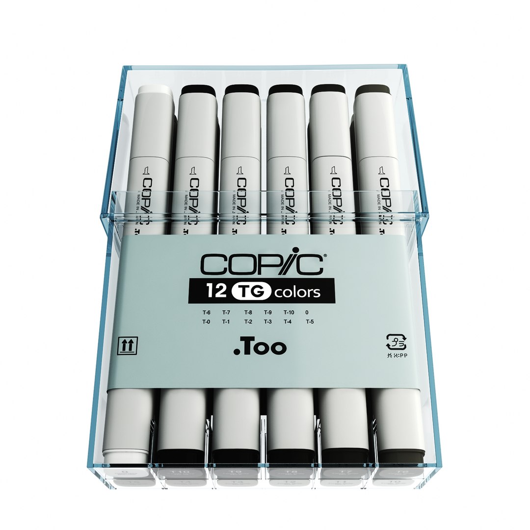 3d model toner gray copic markers