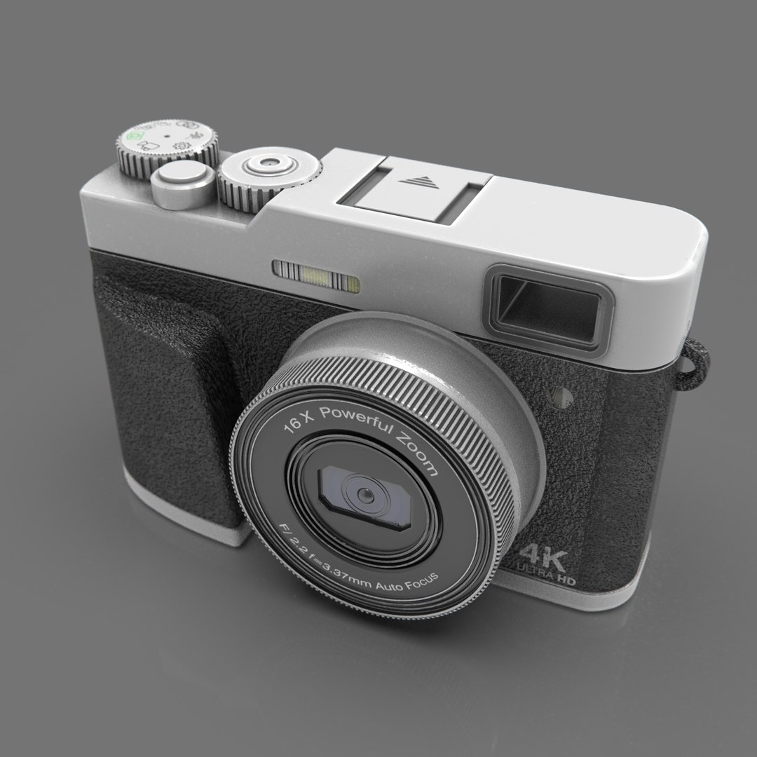 4K Ultra HD Compact Camera With Powerful Zoom 3D Model - TurboSquid 2294925