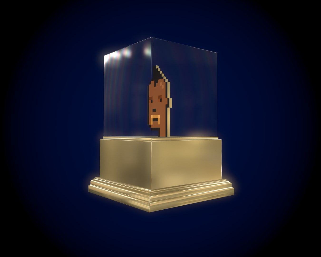 Gold Punk Low Poly 3D Model - TurboSquid 1834331