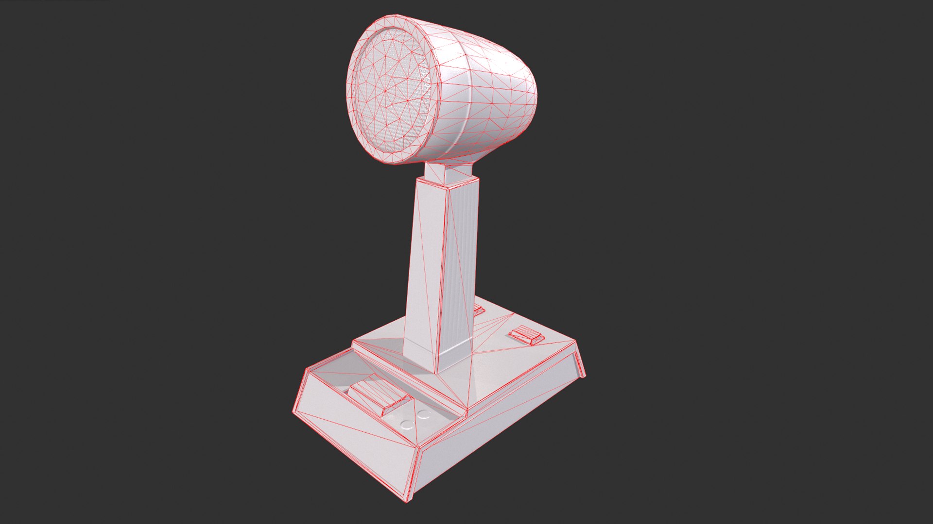 3D Vintage Radio Microphone Model - TurboSquid 1741695