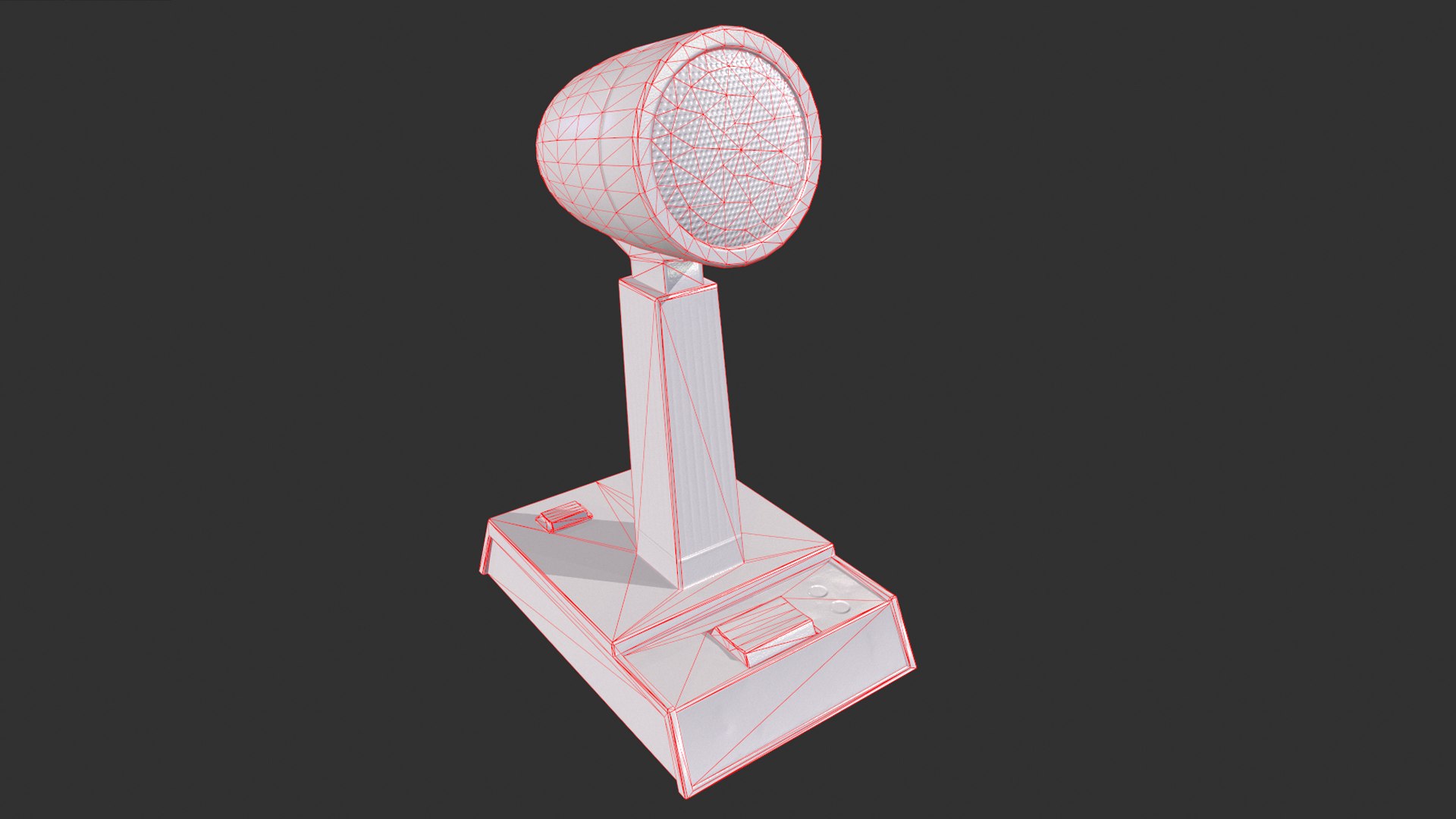 3D Vintage Radio Microphone Model - TurboSquid 1741695