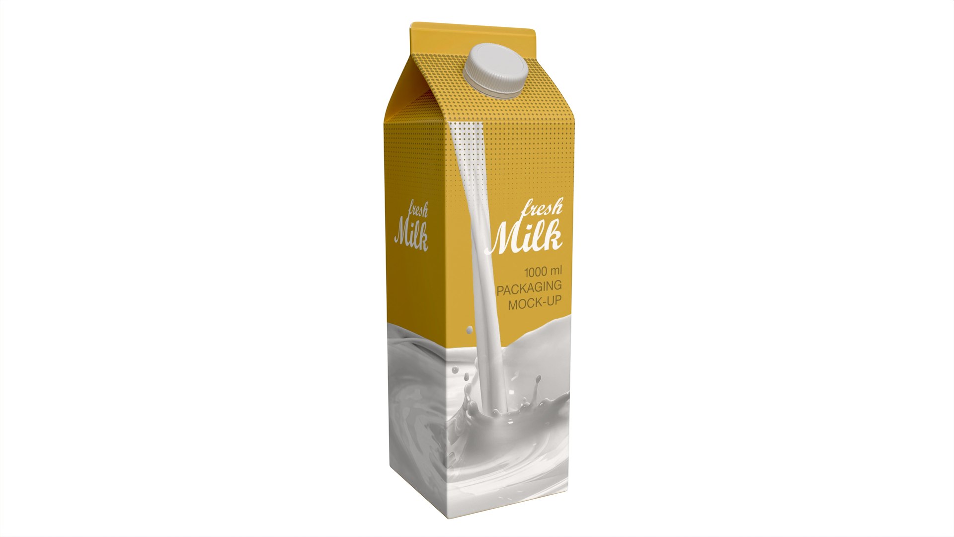 3D Milk Packaging Box - TurboSquid 2145534