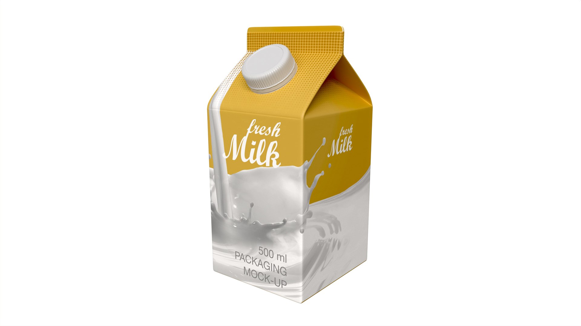 3D Milk Packaging Box - TurboSquid 2145534
