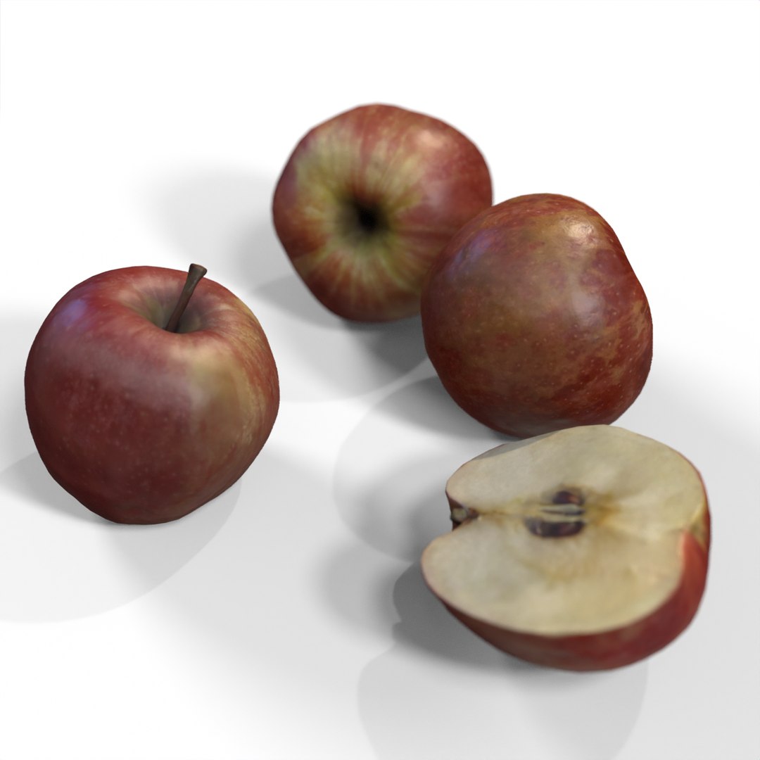 Free 3 And A Half Apples Photogrammetry Based 3D Model - TurboSquid 2280439