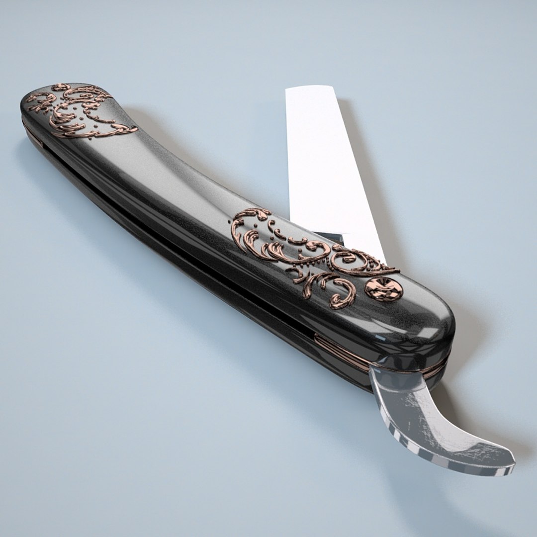 Barbers Razor 3d C4d