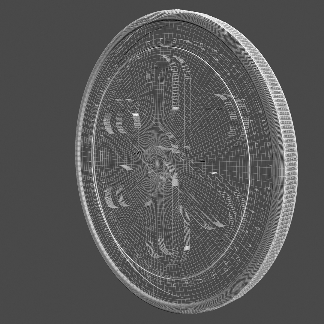 3D Dent Cryptocurrency Gold Coin - TurboSquid 1849019