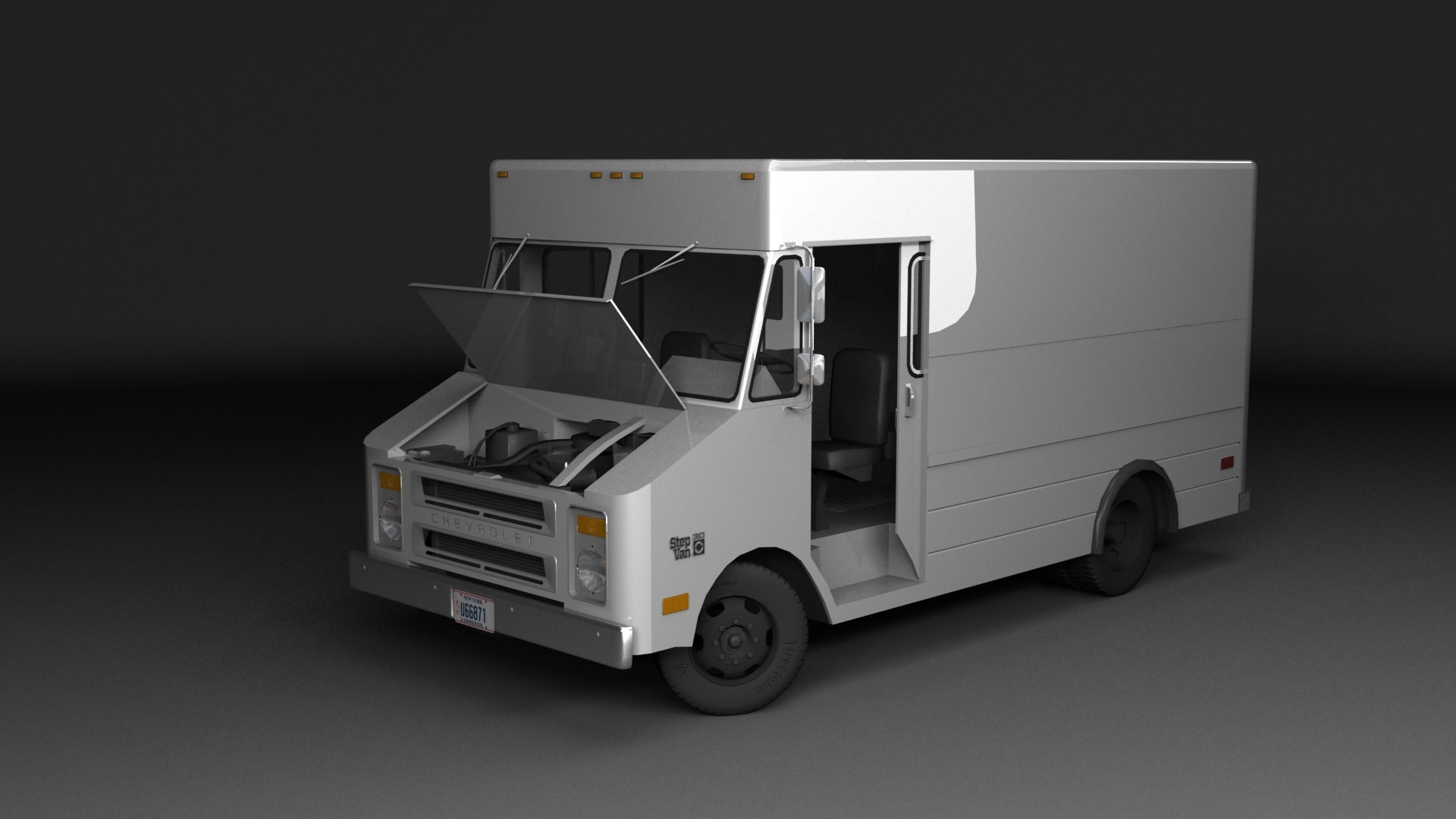 1980 Chevy StepVan 125 3D Model - TurboSquid 1857592