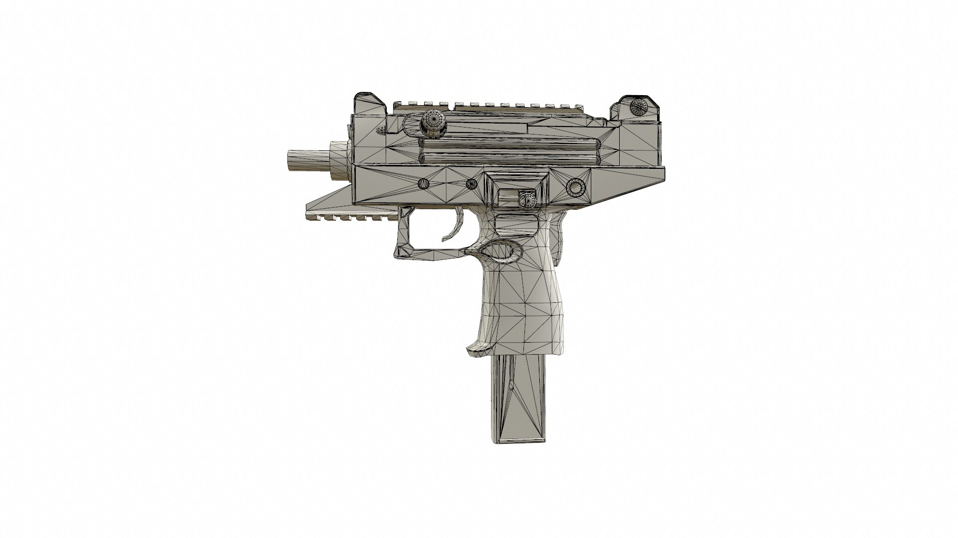 3D Uzi Gun Pbr - TurboSquid 1533511