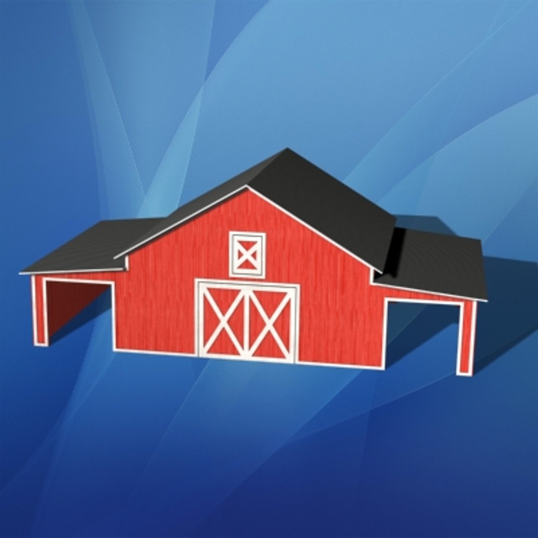 miniature barn 3d model