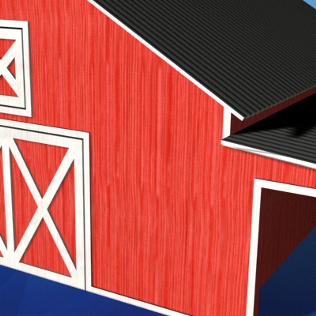 miniature barn 3d model