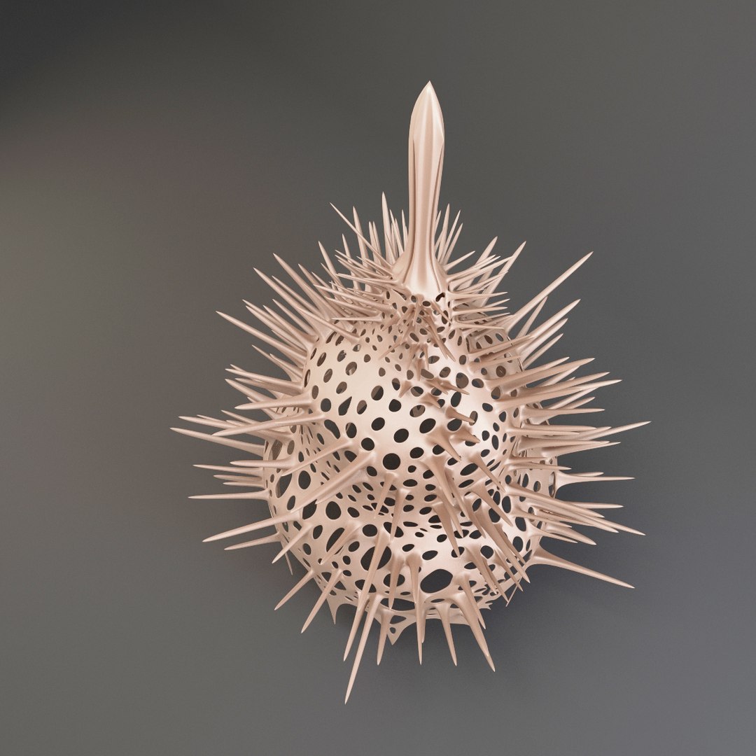 3d Model Ernst Microscopic Creatures Cyrtoidea